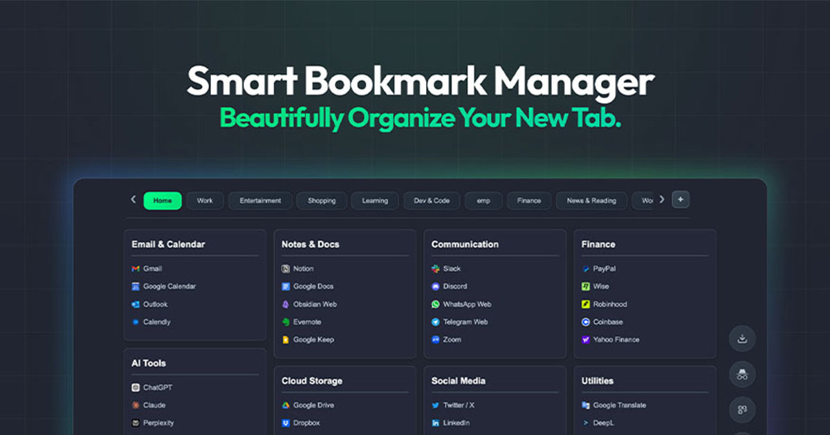 Bookmark Manager for Chrome | LumiList